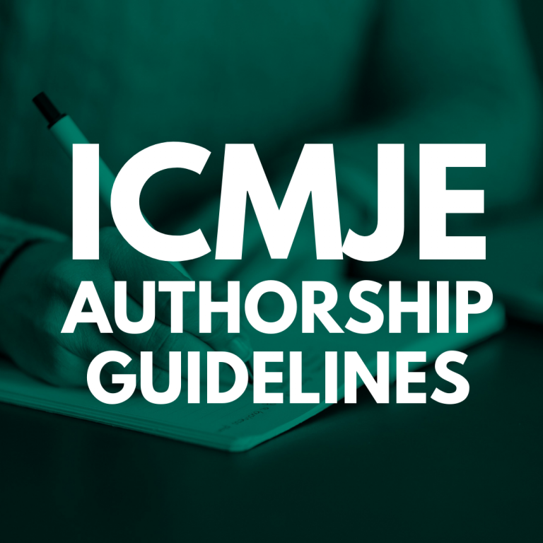 Defining the Role of Authors & Contributors According to ICMJE ...