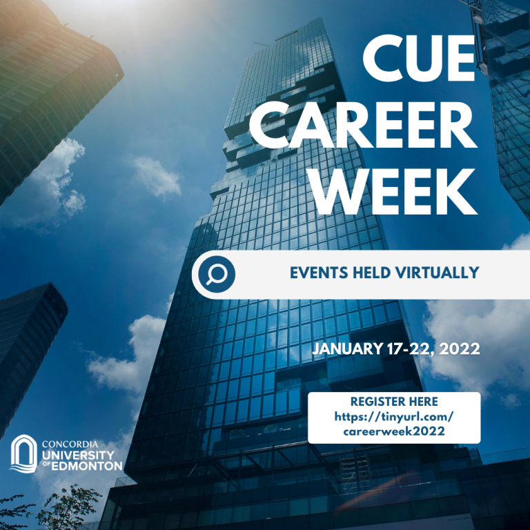 CUE Career Week Begins! - Concordia University of Edmonton