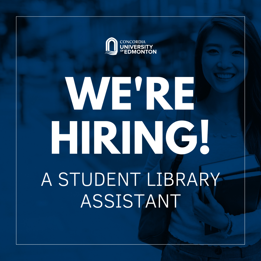CUE Library is Hiring: A Student Library Assistant - Concordia ...