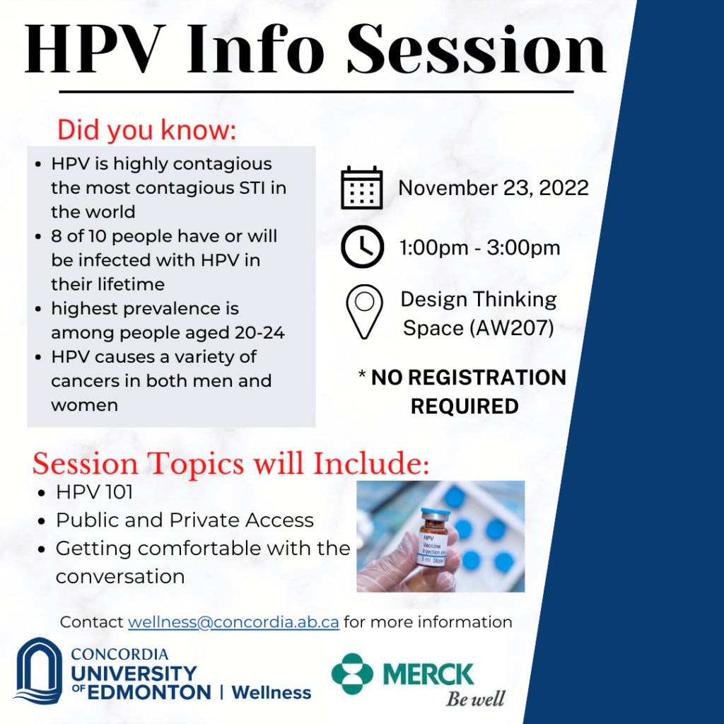 HPV Info Session - Concordia University of Edmonton