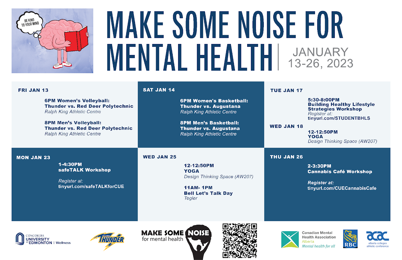 Make Some Noise for Mental Health Jan 13-26 - Concordia University of ...